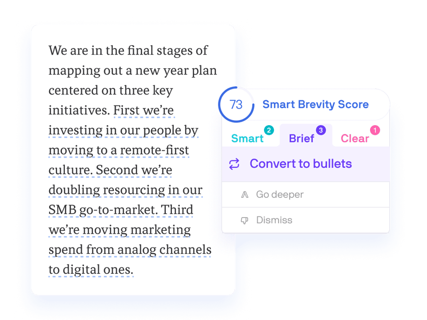 Smart Brevity Guidance and Editing Software Tool - Axios HQ
