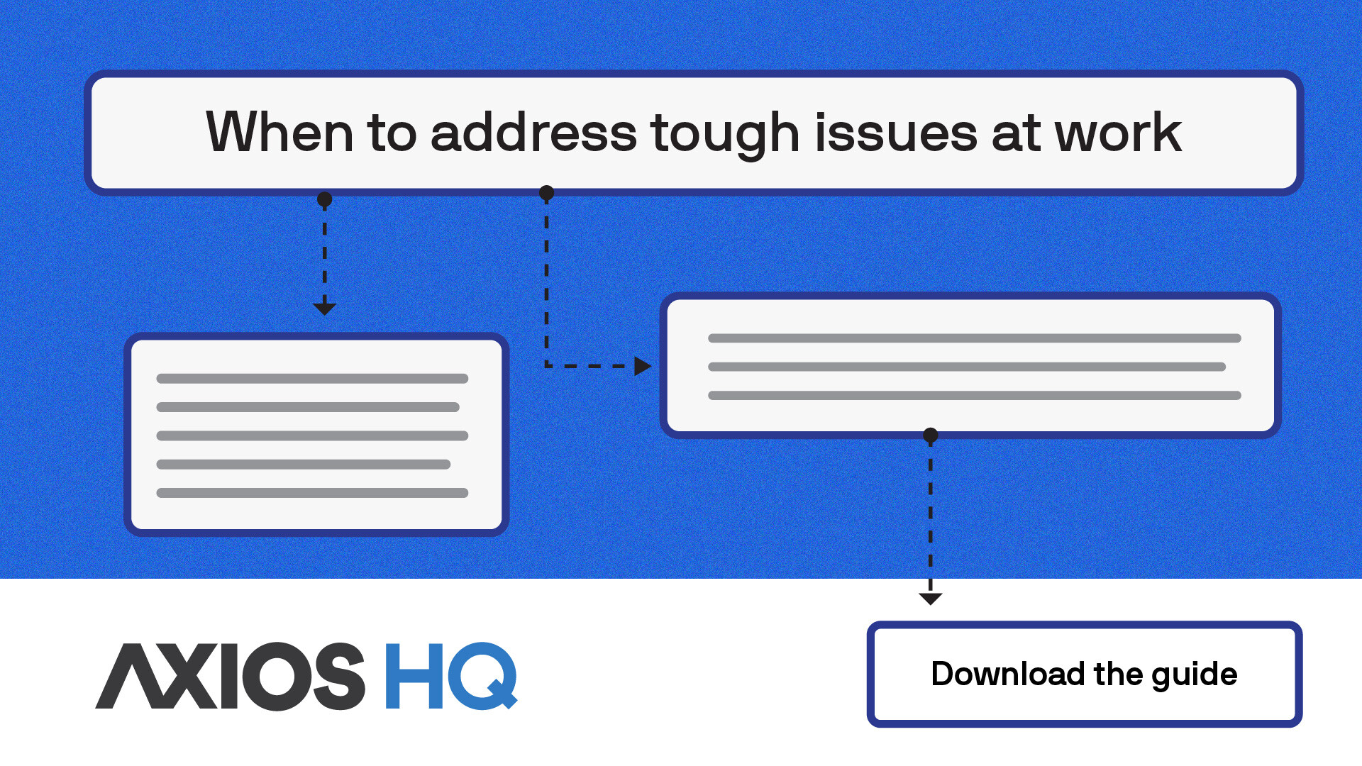 When to address tough issues at work | Axios HQ